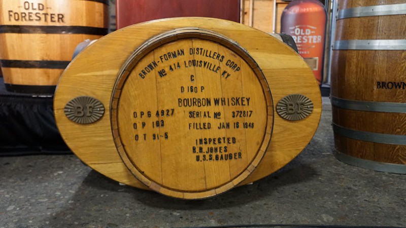 Brown-Forman Cooperage 1946 Barrel Head - Distillery Trail