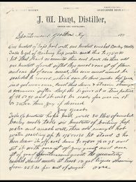 J.W. Dant 1890s Yeast Recipe Page 1 - Distillery Trail