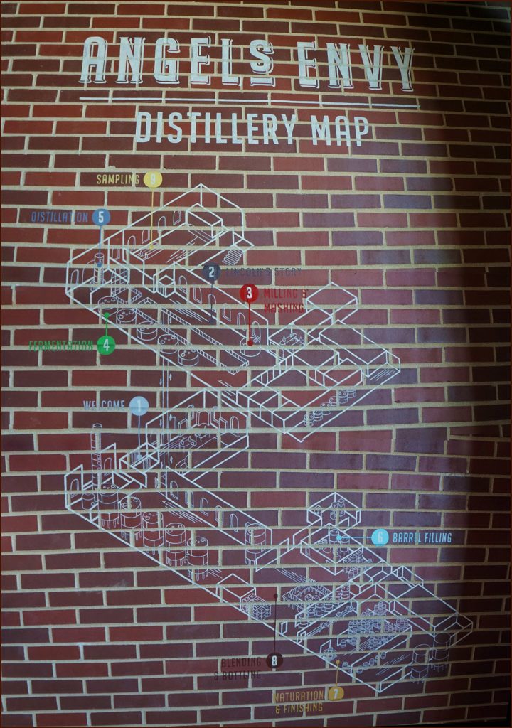 Angel's Envy Distillery - Full Size Distillery Map - Distillery Trail