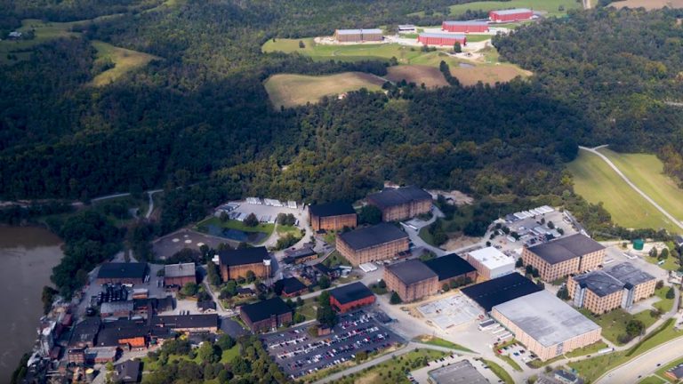Buffalo Trace Distillery - Aerial view of Buffalo Trace Distillery and ...