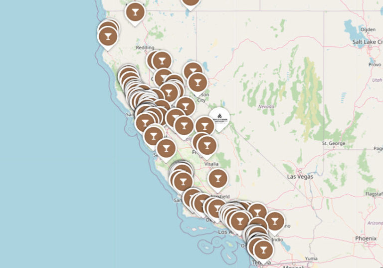 California Distillery Trail Map - Distillery Trail