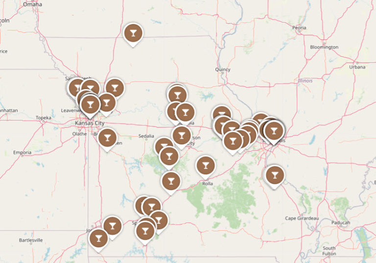 Missouri Distillery Trail Map - Distillery Trail