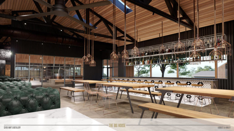 Conecuh Ridge Distillery - The Big House, Restaurant & Bar Rendering by ...